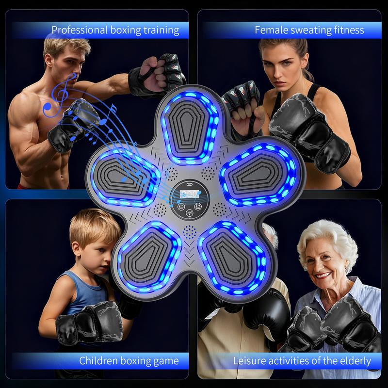 Music Boxing Machine for Kids Adult, Wall Mounted Bluetooth Punching ...