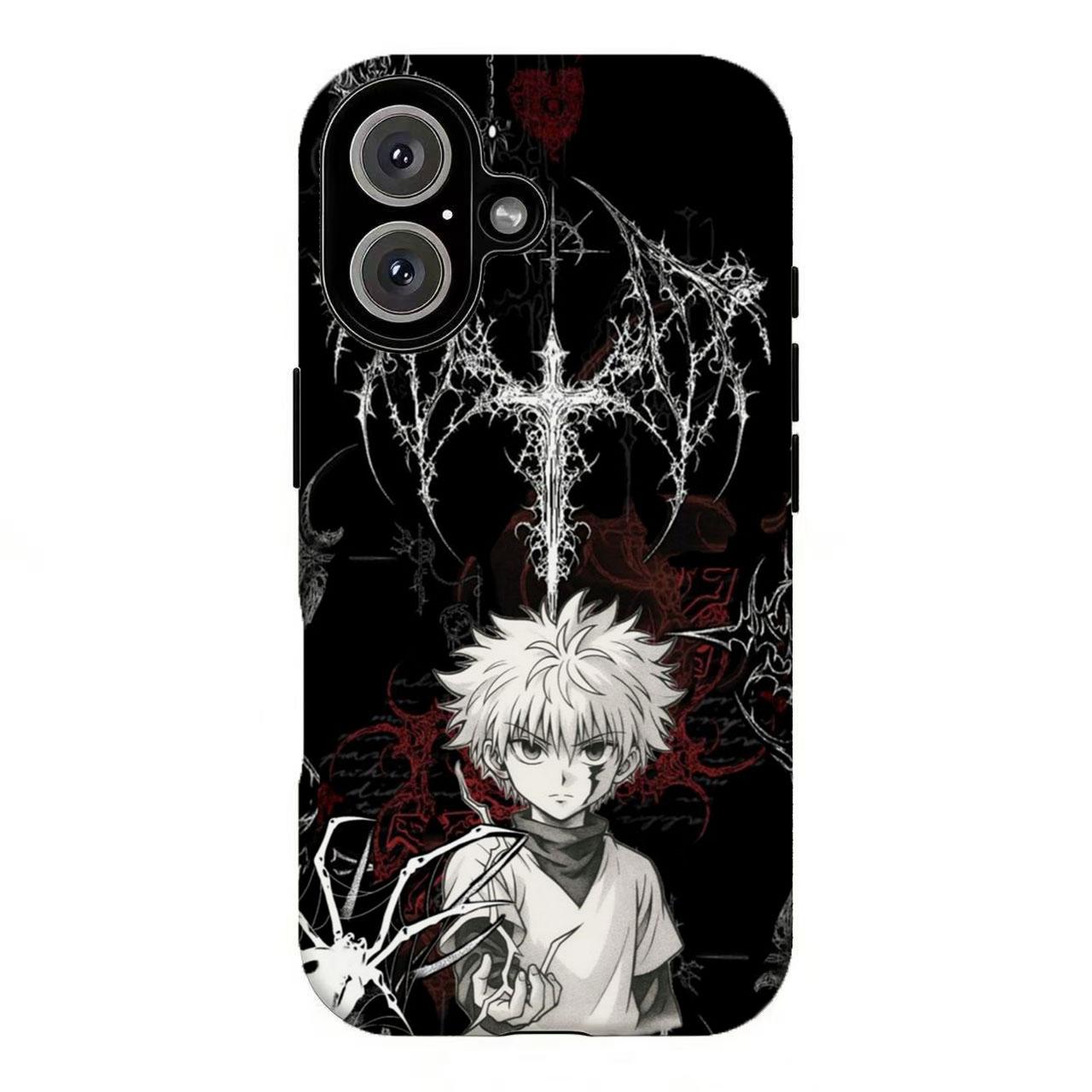 FL-Hunt3r x Hunter Killua Phone Case, Dark Anime Aesthetic Shockproof ...