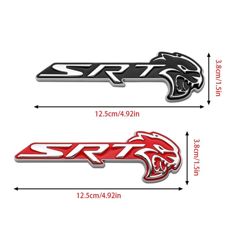 Tiger Head SRT Logo Car Sticker 3D Car Modified Limited Edition Style ...