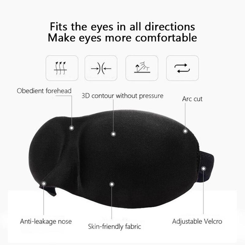 3D Contoured Sleep Mask for Deep Rest, Travel-Friendly & Breathable Eye ...