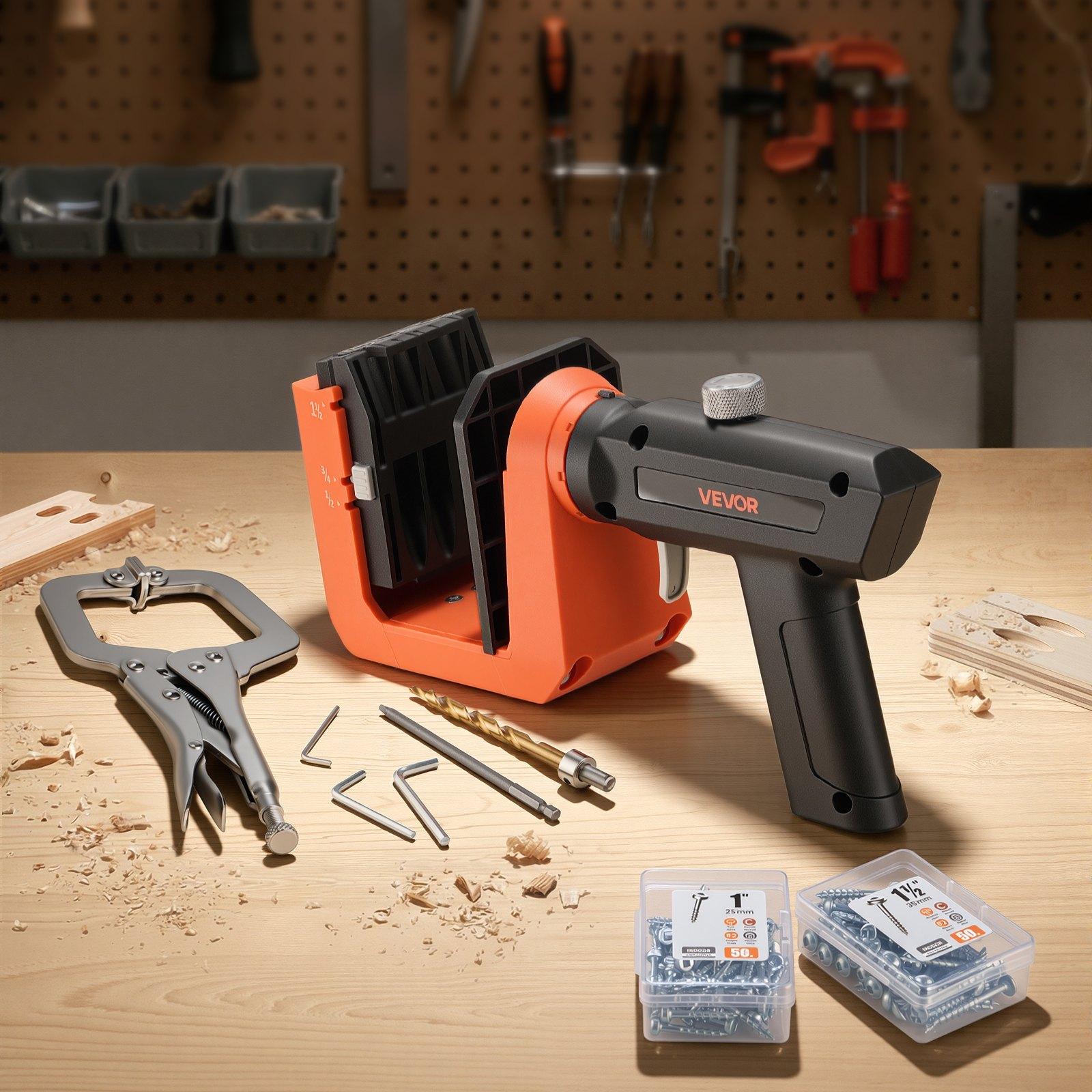 【DealsForYouDays】VEVOR Pocket Hole Jig Kit, 1/2", 3/4", 1-1/2 ...