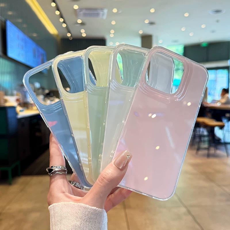 Simple Jelly Solid Color Gloss Anti Drop Phone Case iPhone 17 Pro Max ...