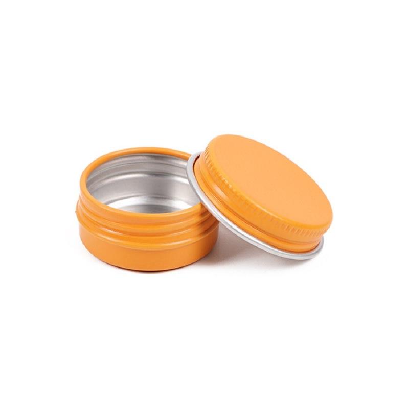 4pcs Round Thread Aluminum Boxes, Aluminum Jars, Blue Metal Cosmetic ...