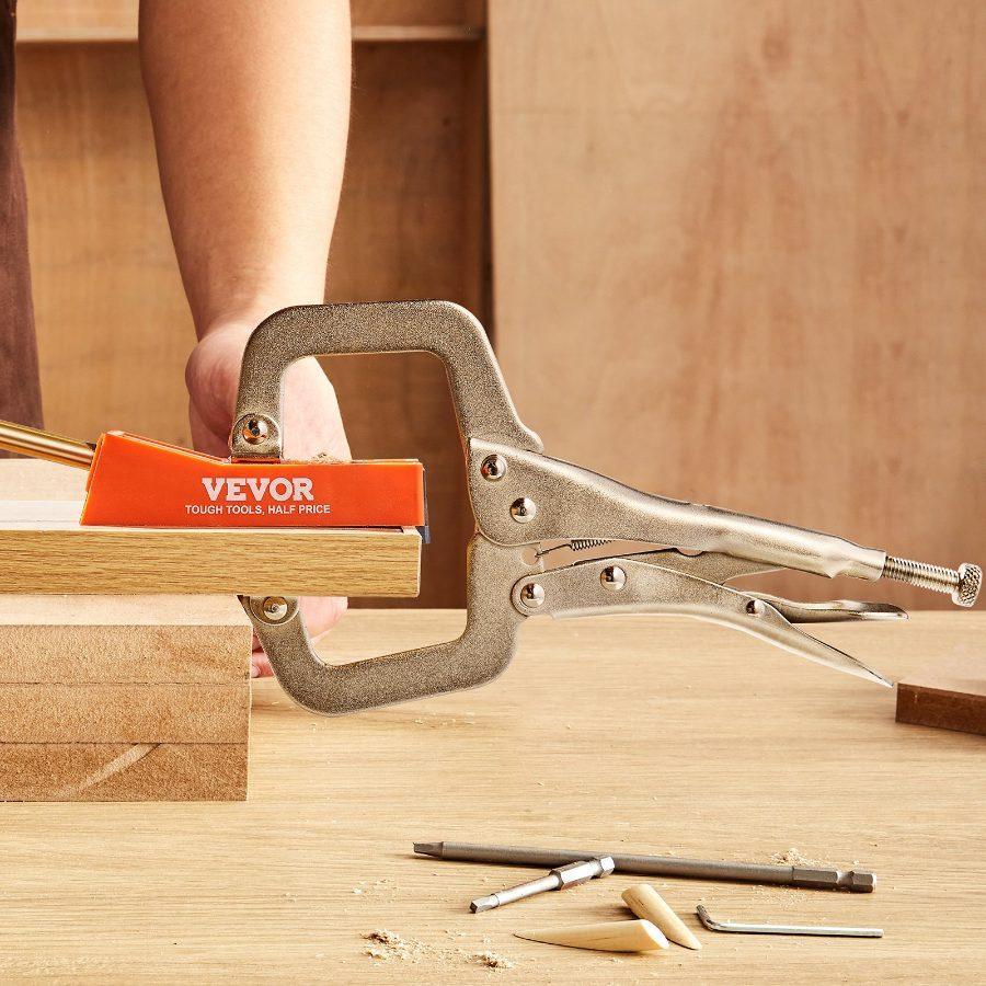 VEVOR Pocket Hole Jig, 56 Pcs Mini Jig Pocket Hole System with 9 C ...