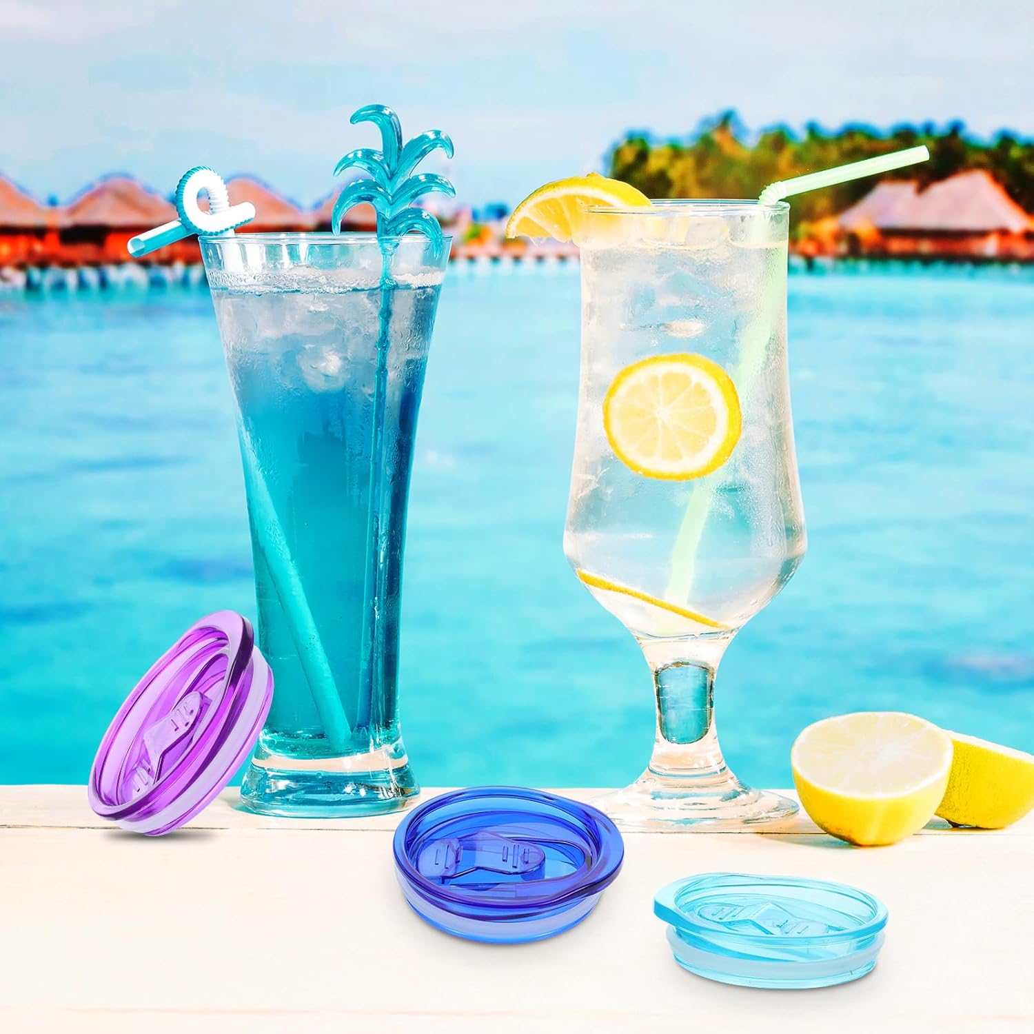 30 count 20 oz Skinny Tumbler , Splash Resistant Spill Proof Multi ...