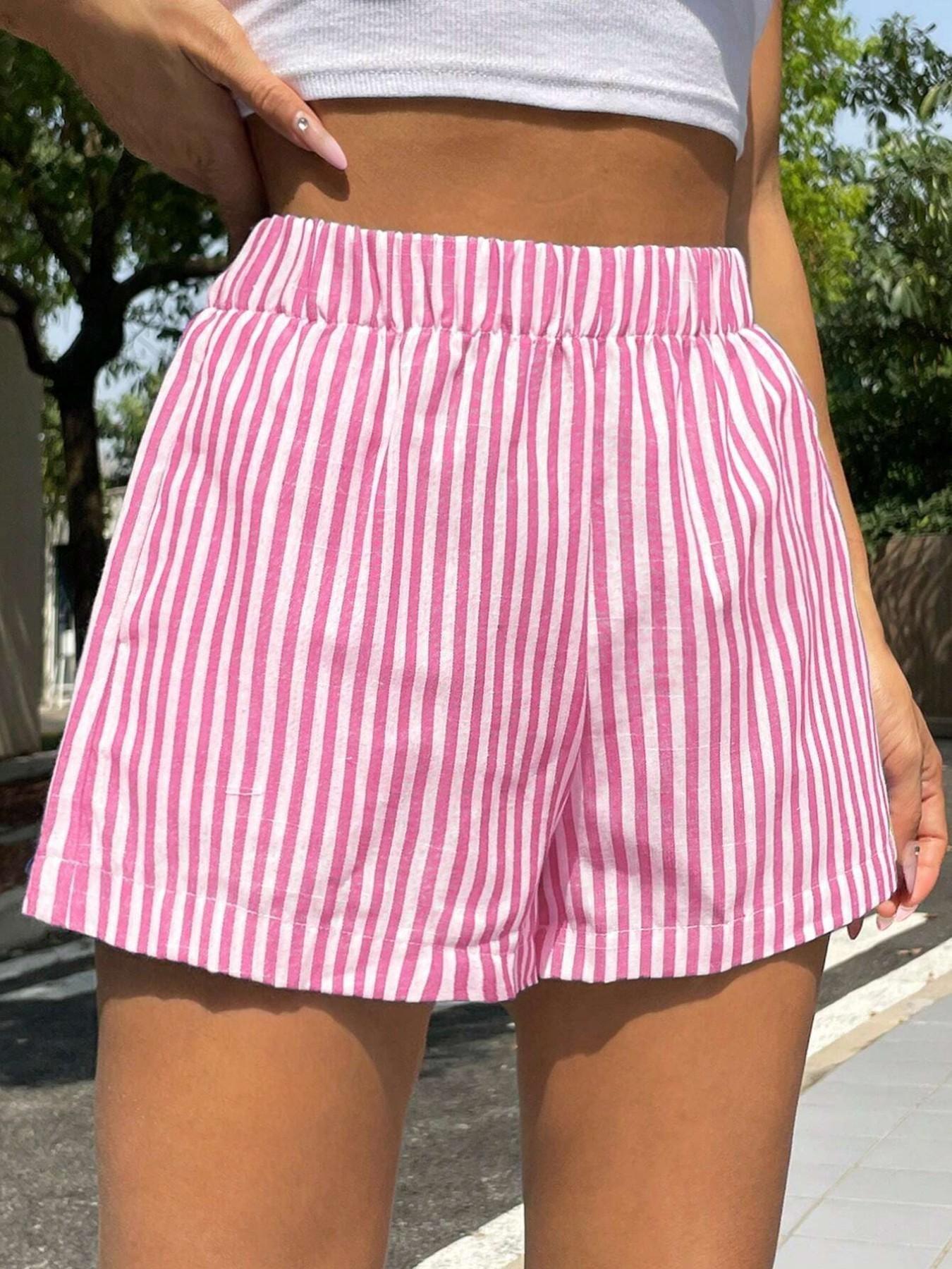 Women's Y2K Preppy Aesthetic Pink Striped Lobster Graphic Print Two ...