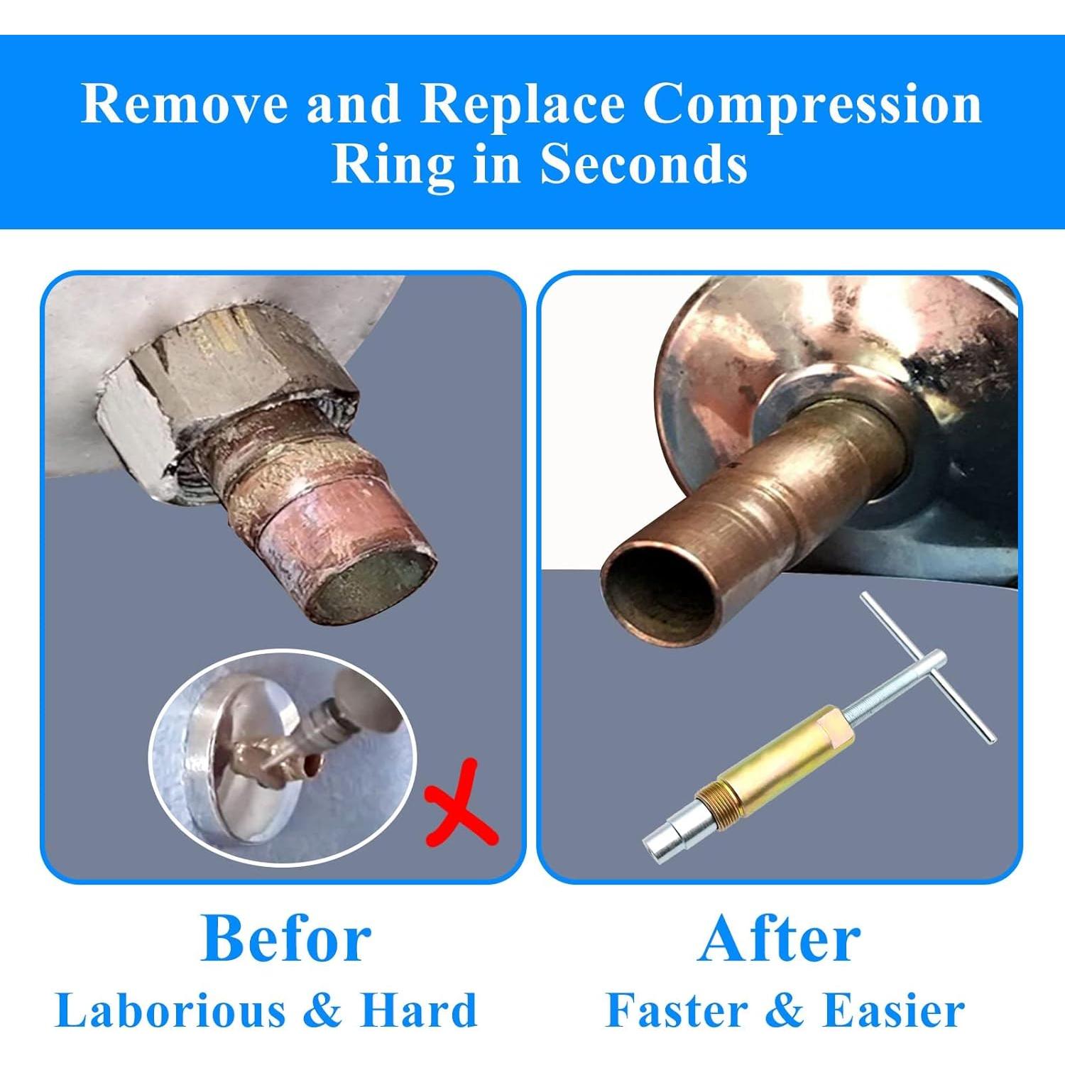 Compression Sleeve Puller Tool Remove Nut & Ferrule Of Pipe 03943 ...