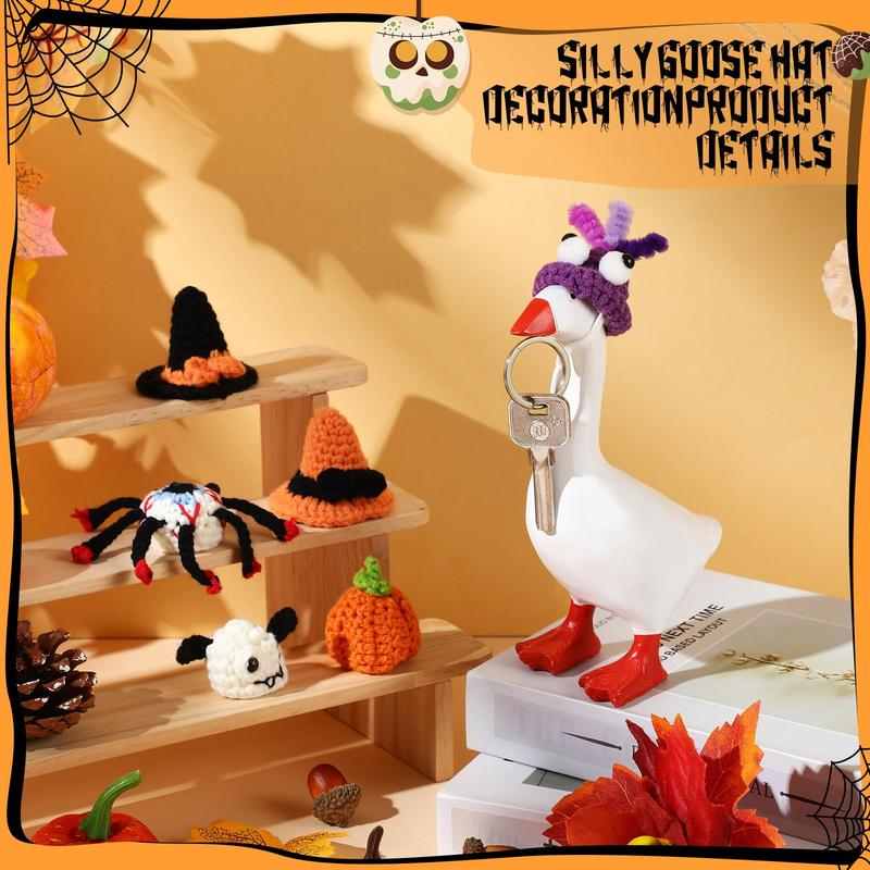 6 Set Holiday Desk Goose Outfits 7 Inch Mini Knitting Hats（Excluding ...
