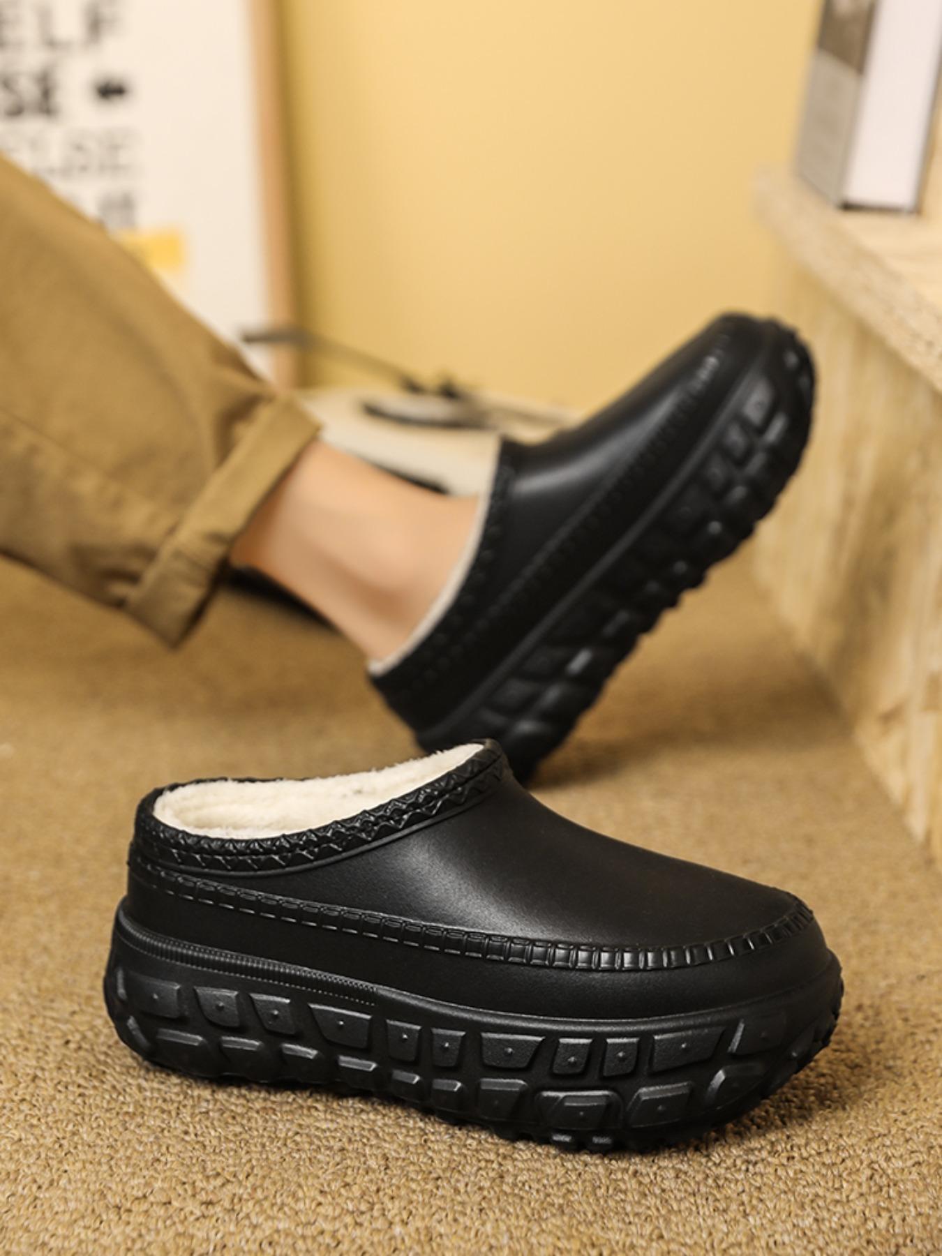 Unisex Winter Fleece Lined Non-Slip Indoor Slippers - TikTok Shop