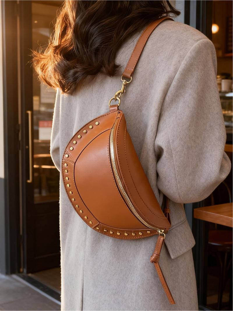 Fashionable niche women's clutch bag European and American style rivet ...