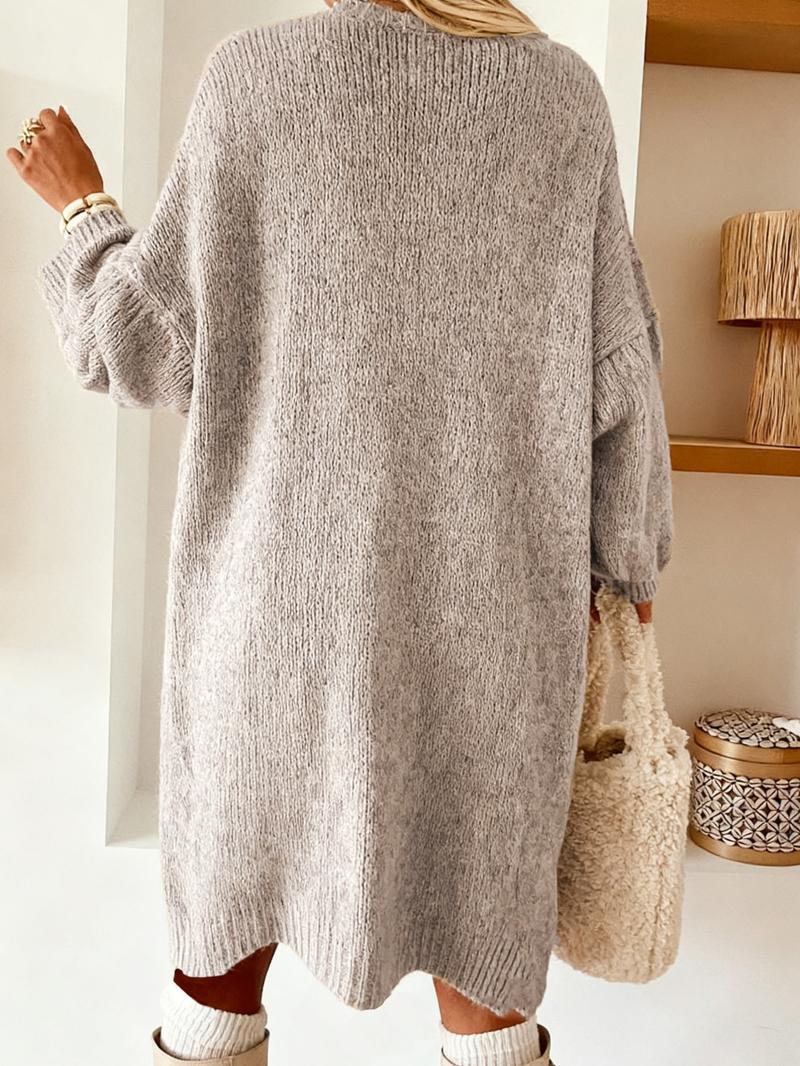 Women's Long Sleeve Plain Knit Pullover, Soft Skin-Friendly Warm ...