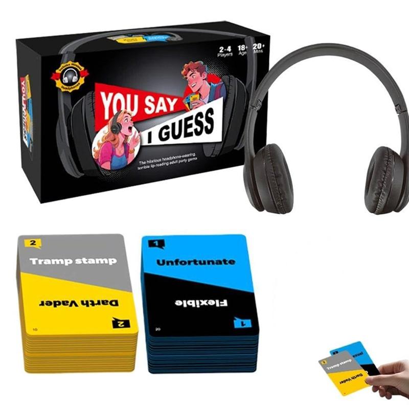 Adult Party Board Game, Lip Reading Challenge, Fun Family Card Game ...