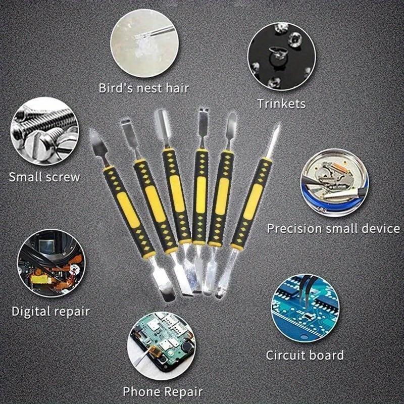 6PCS Metal Crowbar Prying Opening Repair Tool Kit For Mobile Phone ...