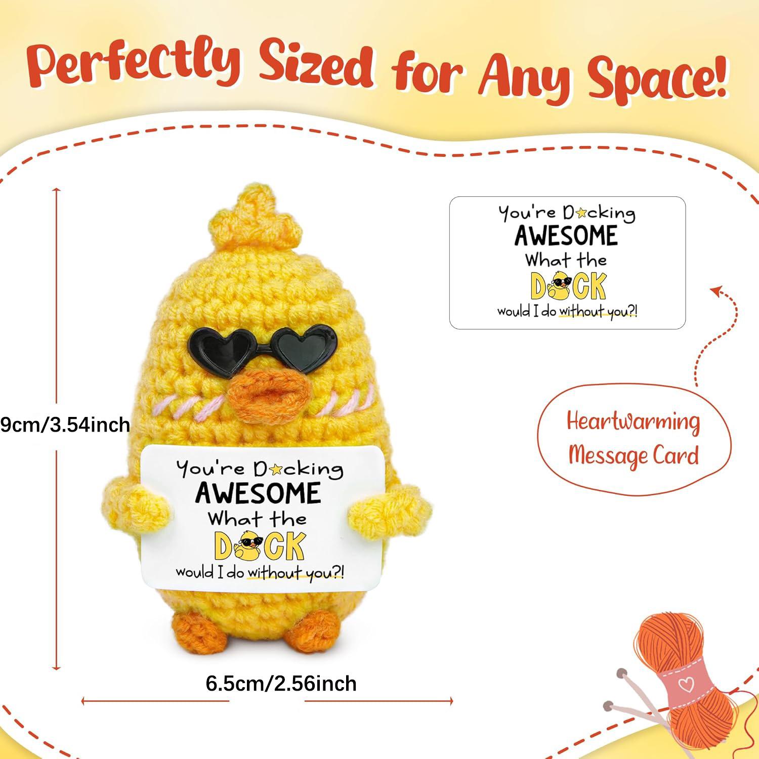 Thanksgiving Gift for Women, Duck-Shaped Crochet Knit, Cute Duck Design ...