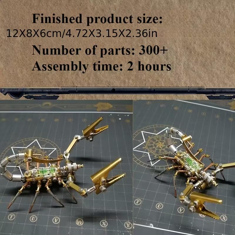 DIY Mechanical Punk Scorpion Model Kit, 3D Insect Assembly Set ...