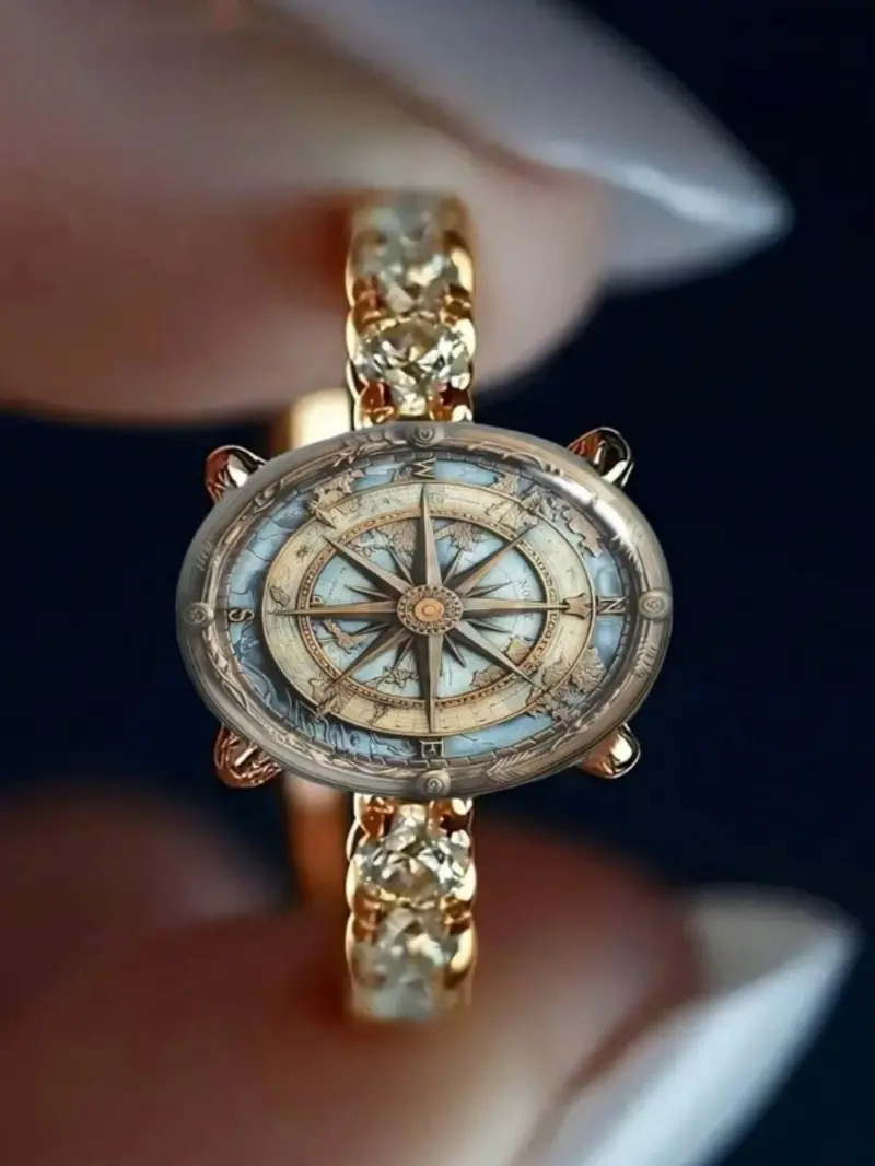 Elegant 14k Gold-Plated Copper CZ Engagement Ring, Classic - TikTok Shop