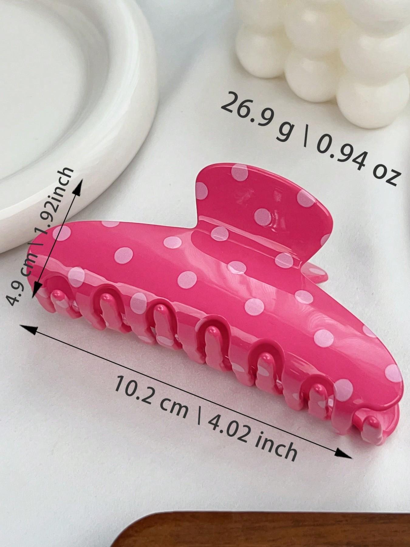 Vintage Polka Dot Large Hair Clip, Non-Slip Hair Accessory, Cute Polka ...