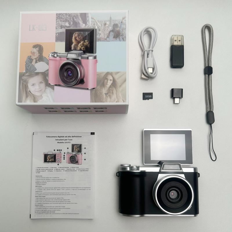 Retro Camera With 32G Memory Card, Digital Cam For Student Camera ...