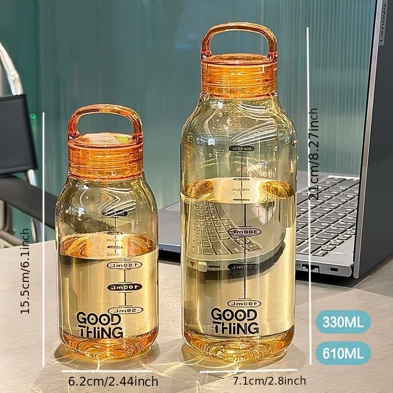 Japanese-Style Transparent Polycarbonate Water Bottle, Reusable Tumbler ...