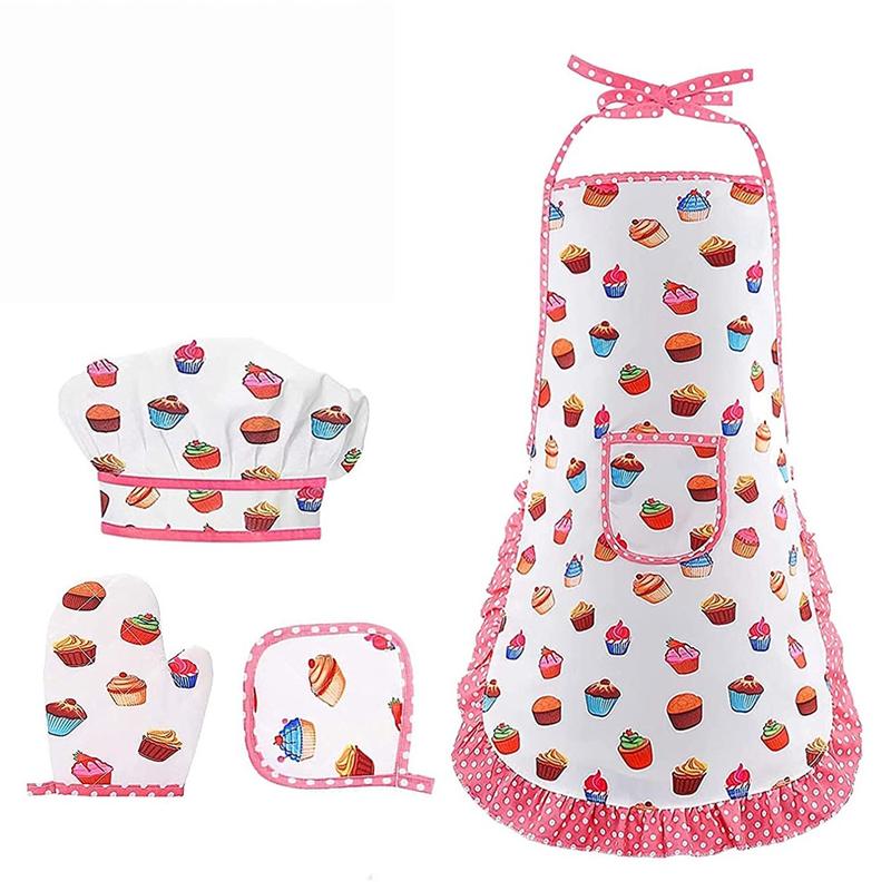 Mini Chef Kitchen Baking Apron Set, Colorful Baking Toys, Simulated ...