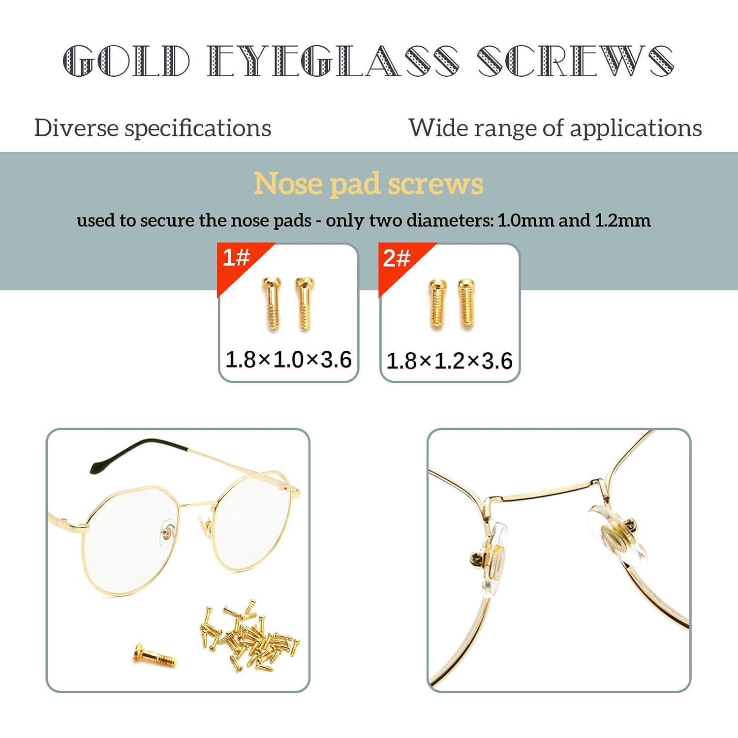 Eyeglass Repair Kit - Glasses Repair Kit with Screws (), Eyeglass Nose ...