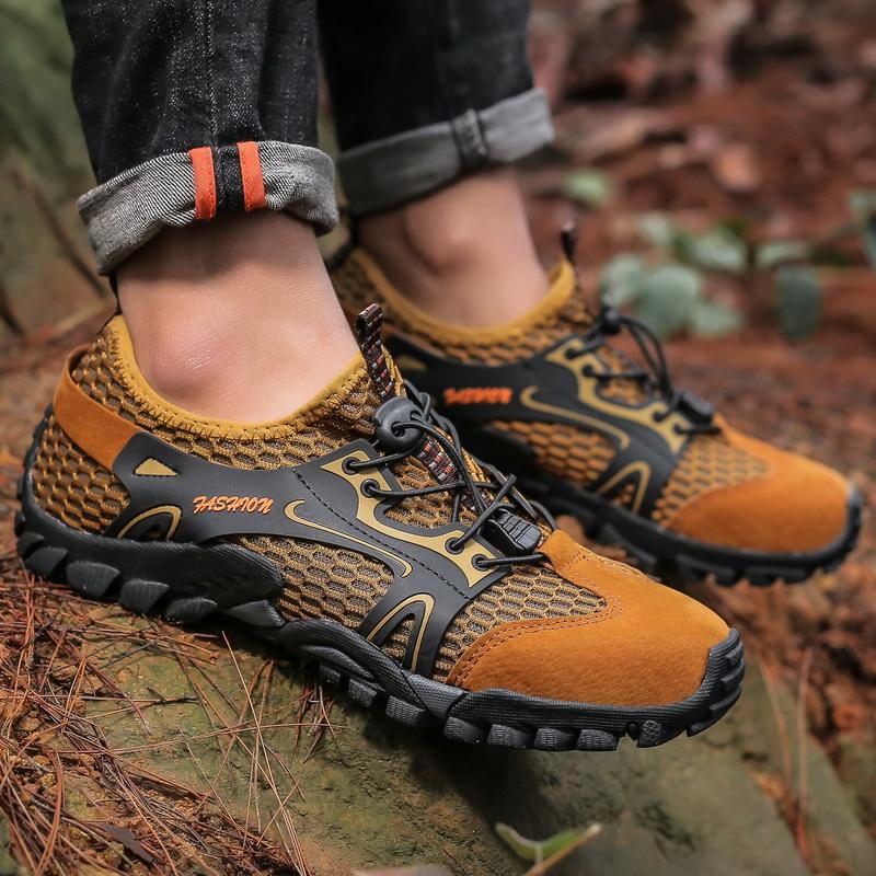 A pair of men's outdoor wading canyoning shoes, breathable and quick ...