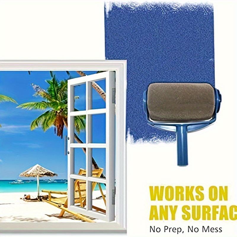 Brush wheel set with stick-perfect for smooth wall murals, wall murals ...