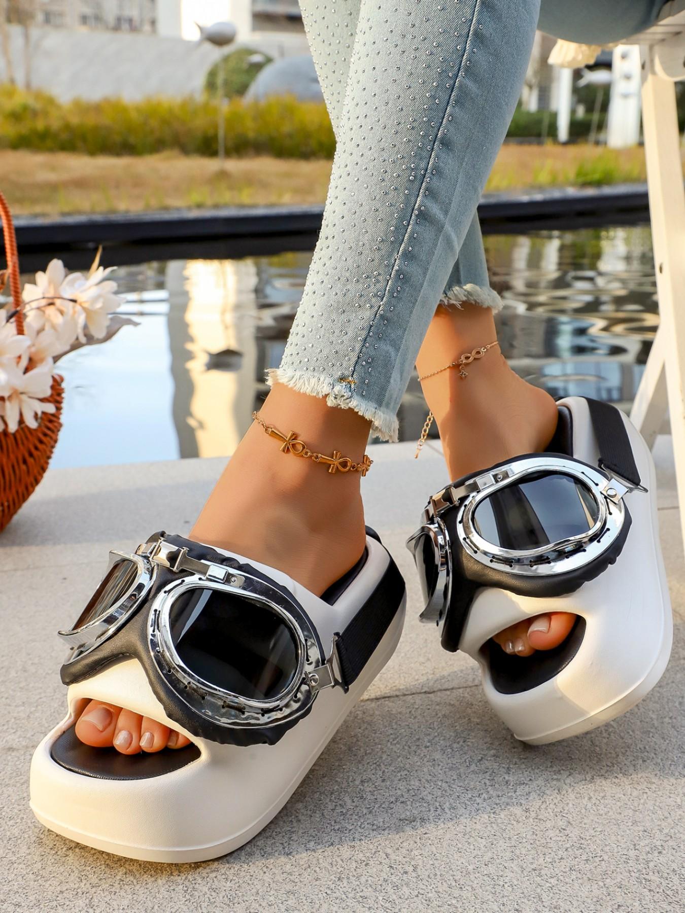 Street Style Slippers, Millennial Girl Fashion, Y2K, Pair with Jeans ...
