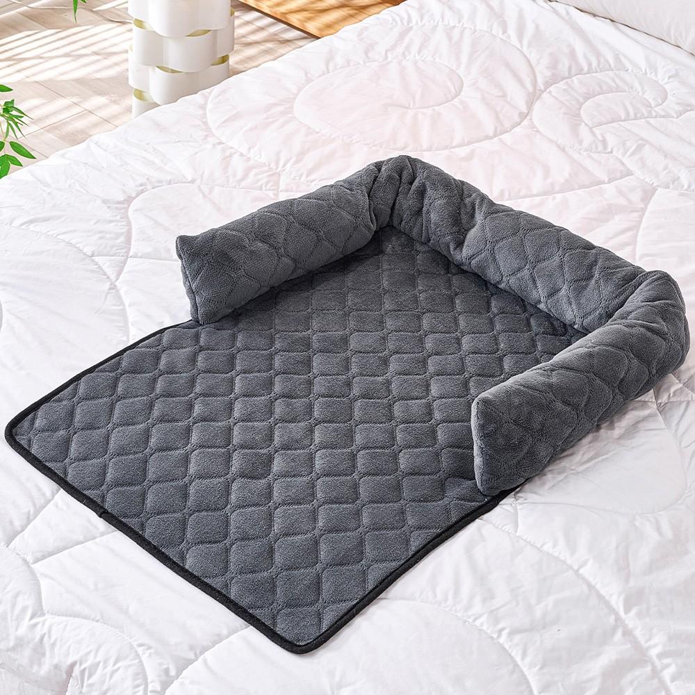 Classic Fashion Diamond Pattern Pet Sofa Cushion, Soft Plush Feel, Anti ...