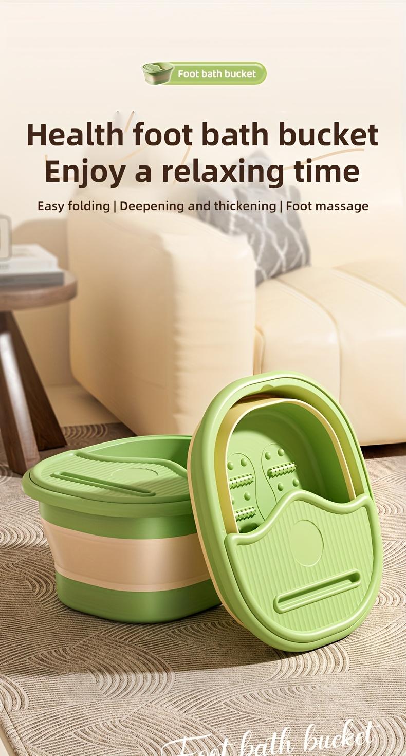 Foldable Foot Spa Basin, Portable Foot Bath Tub with Cover, Thickened ...