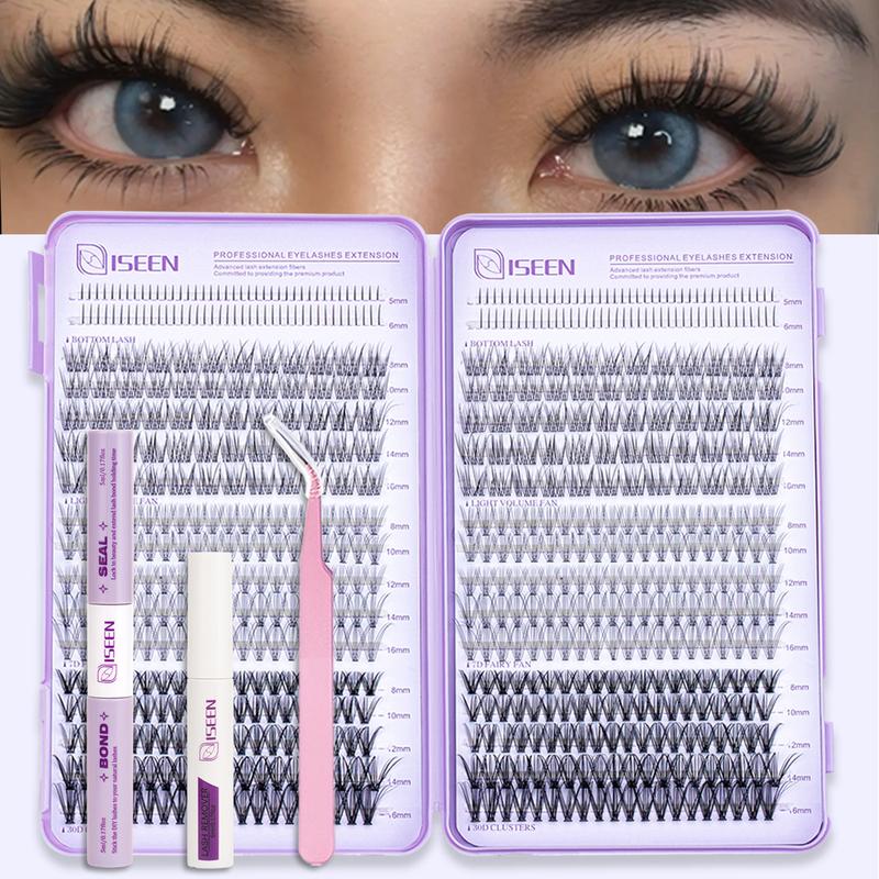 Mix Length DIY Cluster Eyelash Extension Kit, 8-16mm Curled Lashes ...