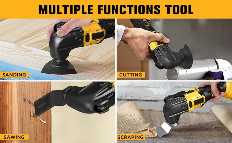 Cordless Oscillating Tool Compatible with Dewalt 20V Battery (NO ...