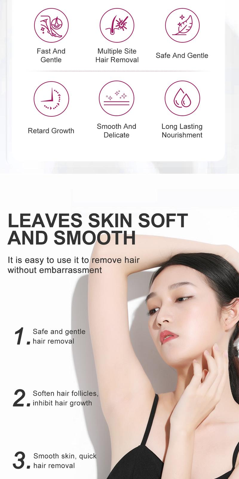 Hair Removal Cream for Women Depilatory Cream for Intimate Areas and ...