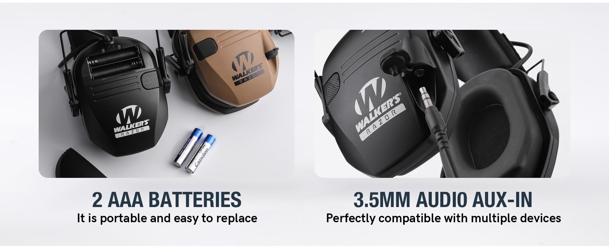 Adjustable Tactical Ear Muffs, Ear Protectors, Ear Defenders for ...