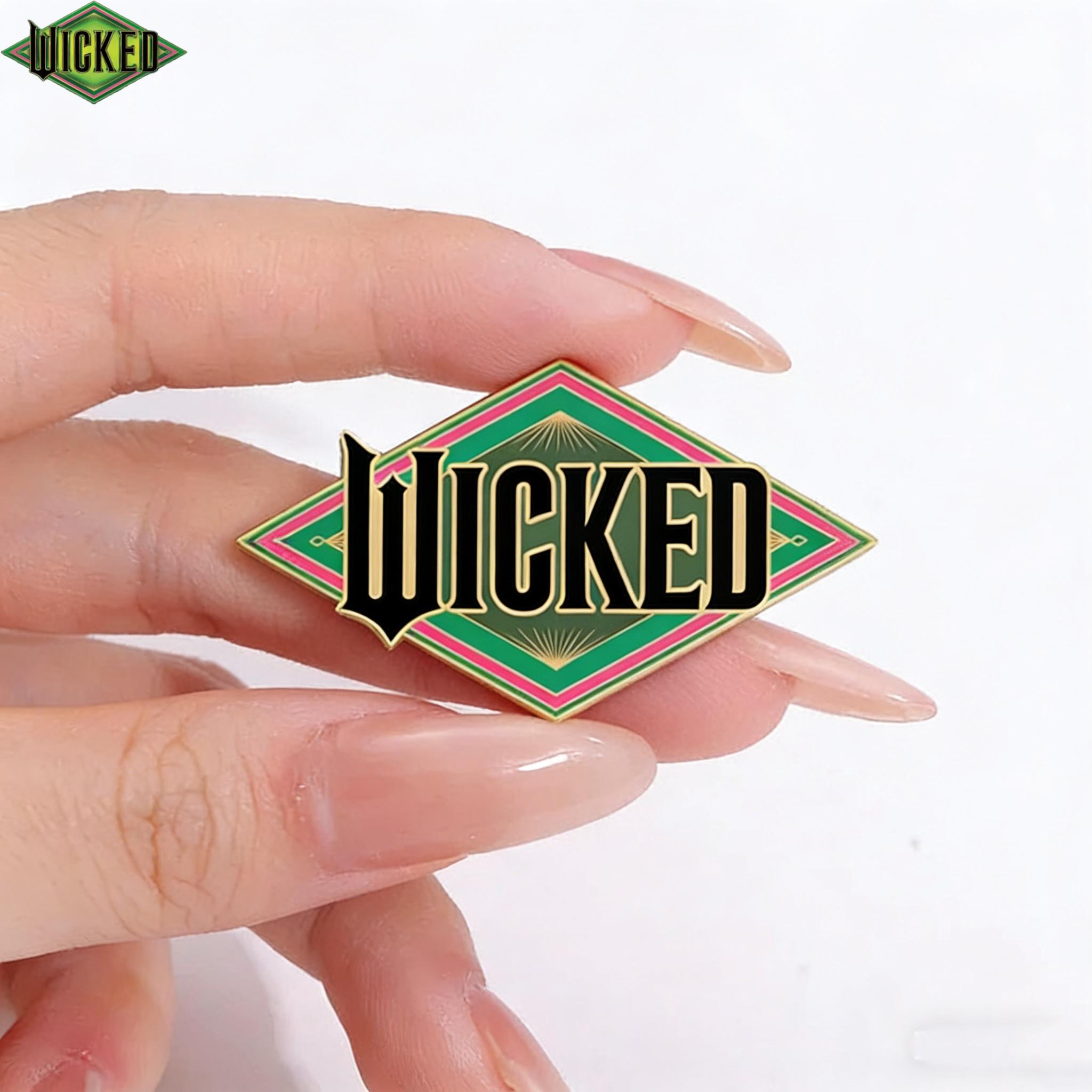 Wicked Officially Licensed Minimalist Metal Enamel Pin, Fashion ...