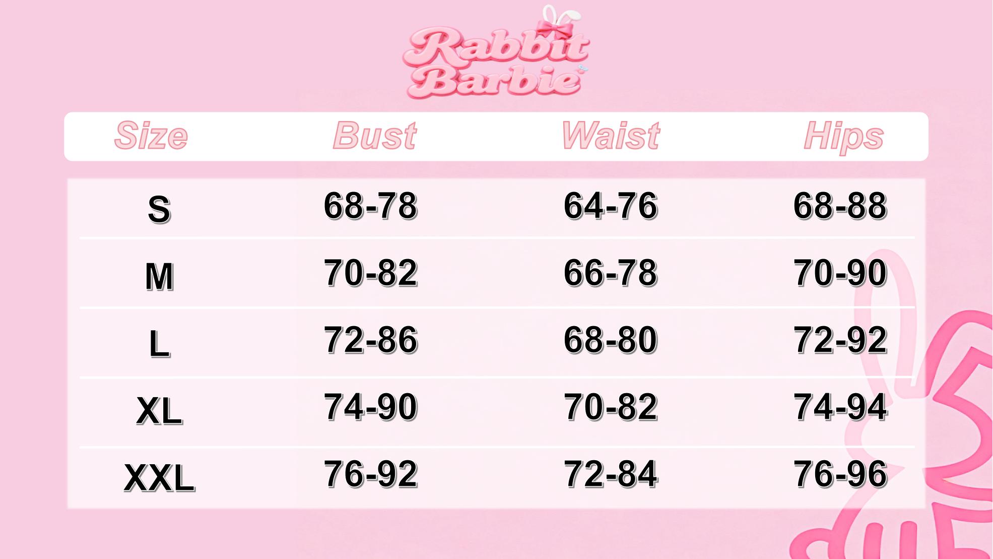 Rabbit Barbie Women's 2pcs Lingerie Dress Long Lace Babydoll Chemise ...