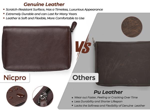 Nicpro 6Pack Black Metal Mechanical Pencils Set in Leather Case, Art ...