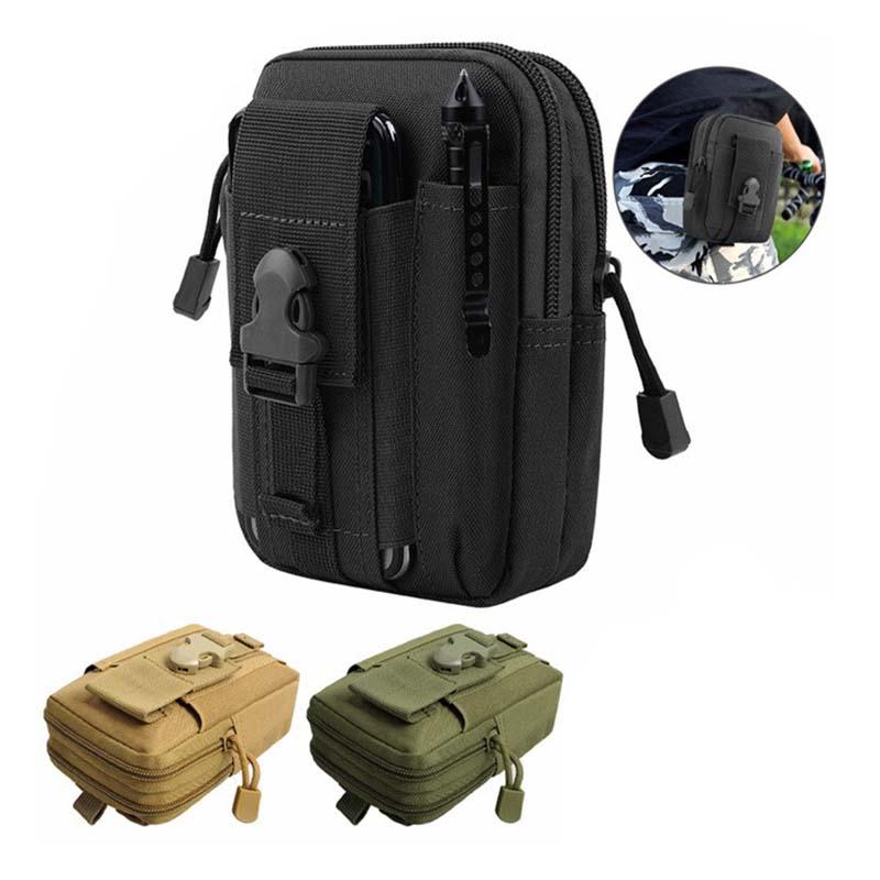 Tactical Waist Bag Molle Phone Holder Outdoor Sports Casual Belt Wallet ...
