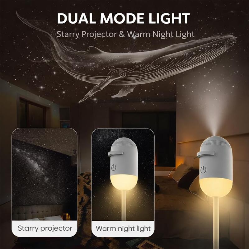 2 in 1 Galaxy Projector: Starry Sky Projector and Night Light, with USB ...