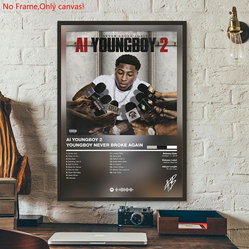 1 piece/set frameless canvas painting print poster, Popular hip-hop ...