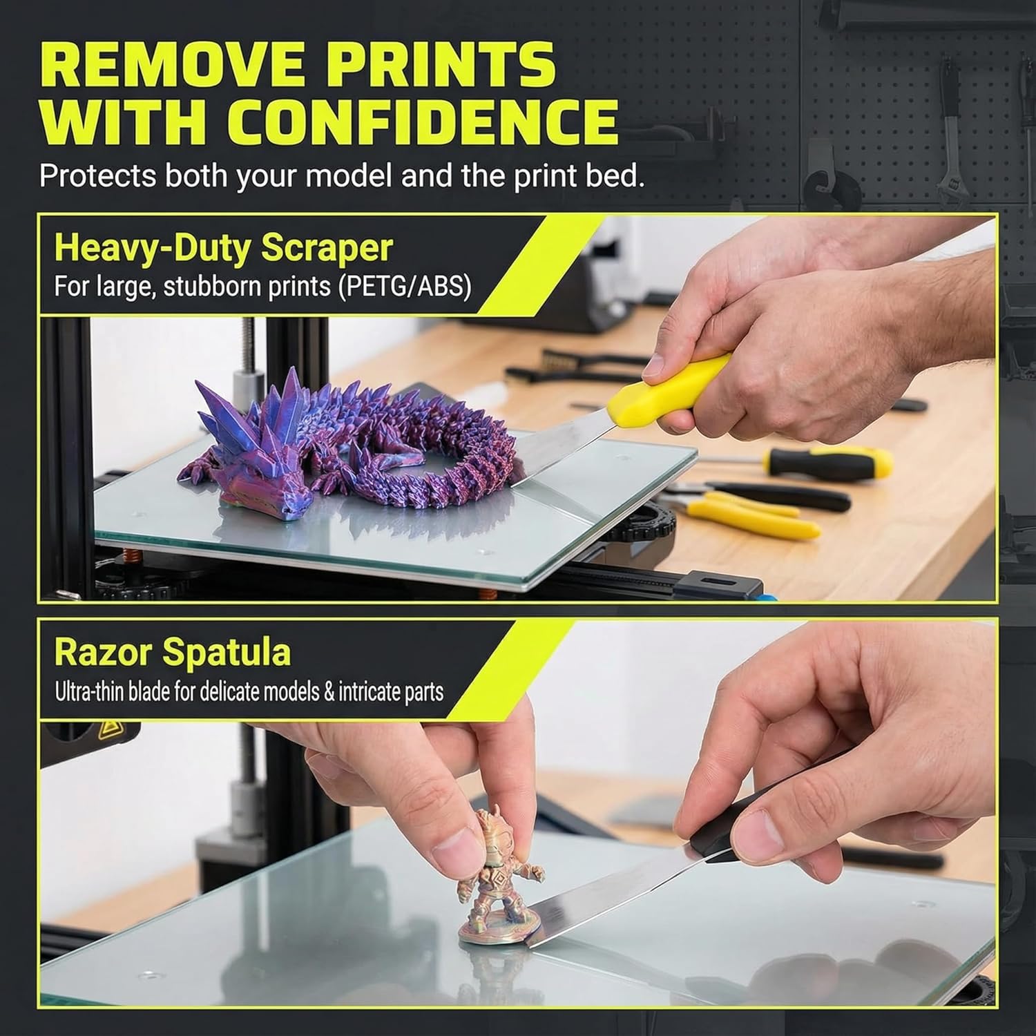 34 in 1 Printer Tools Kit Essential Accessories for FDM & SLA Printers ...