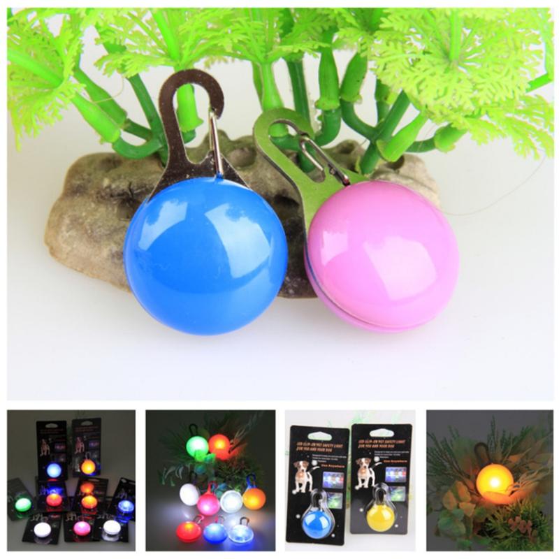 LED Glowing Pendant Flashlight Dog Cat Collar, Glow in the Dark Bright ...
