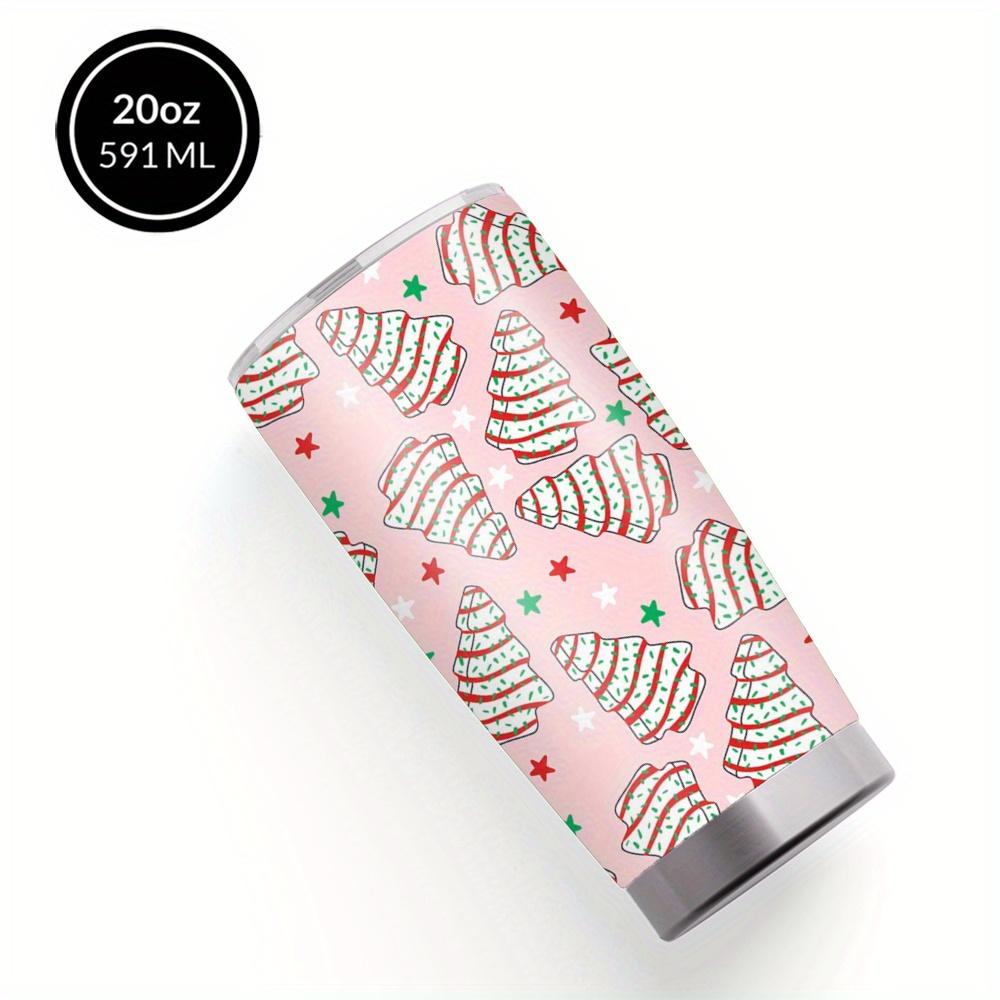 SAXUMOUT Christmas Tree Cookie Design Coffee Mug, Stainless Steel ...