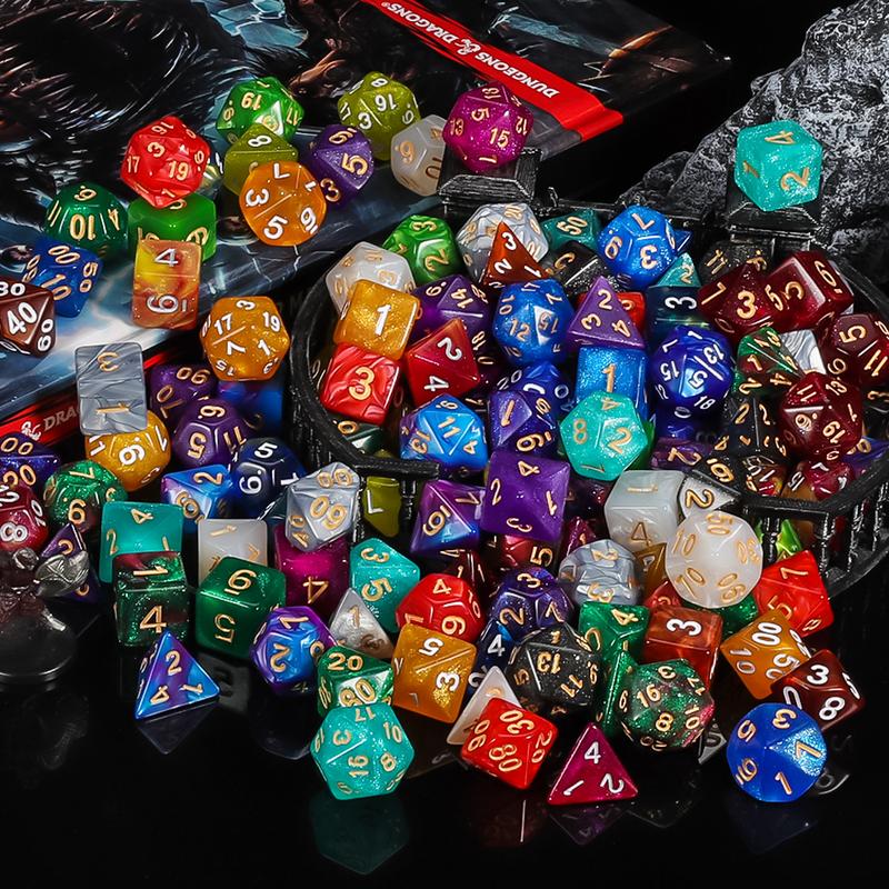 DND Dice Set - Polyhedral Dice, D&D Dice Sets with bag,dice sets of D4 ...