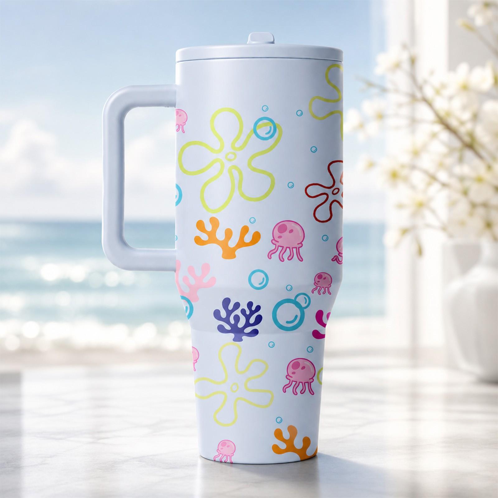 1 Pc 40oz insulated mug, Vacuum Insulated Cups, large capacity vacuum ...