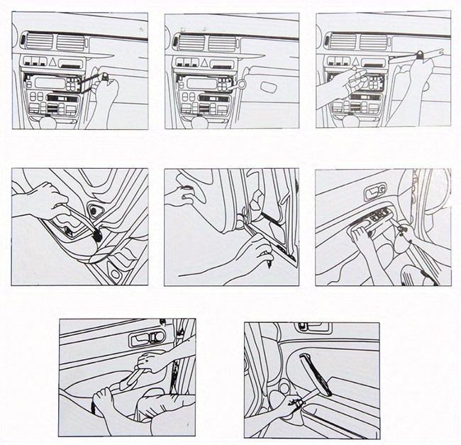 Plastic Auto Dismantle Tools Kit Car Radio Door Clip Panel Trim Dash ...