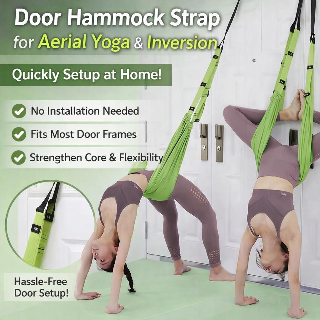 Aerial Yoga Stretch Strap – Door Hanging Yoga Trainer, Yoga Equipment ...