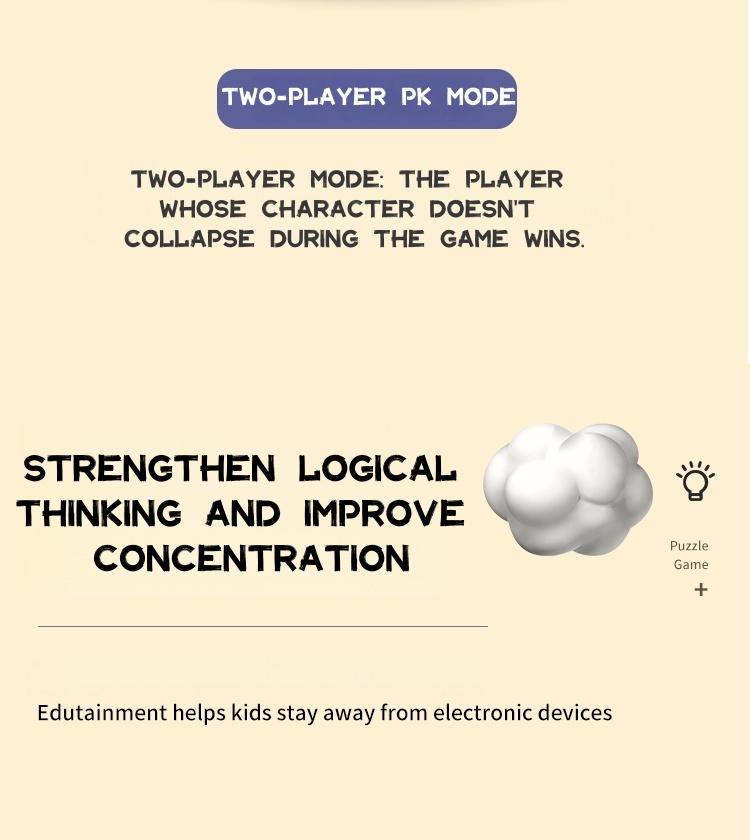 Stacking Game 48/64pcs Quadrilateral Tower Balance Building Blocks ...