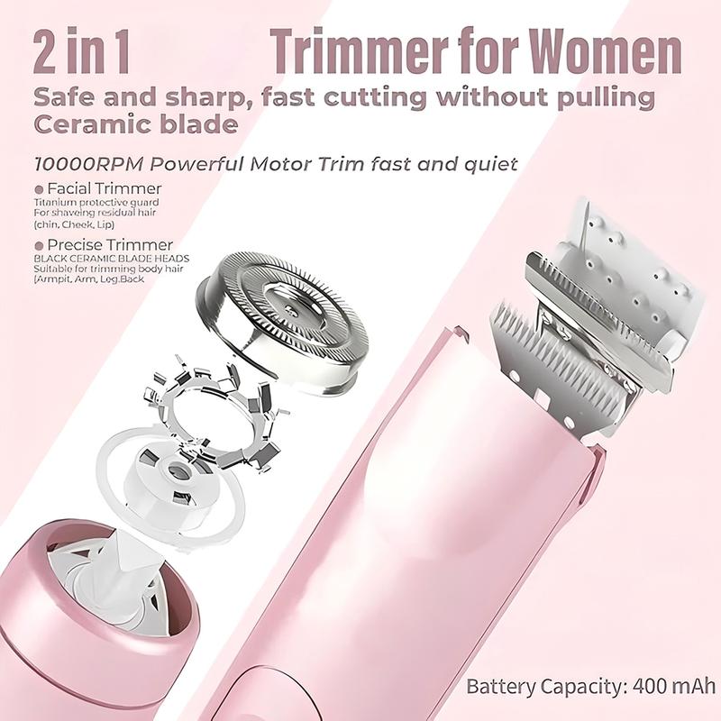 Festival Gifts, 2 in 1 Electric Hair Removal Tool Bikini Trimmer for ...