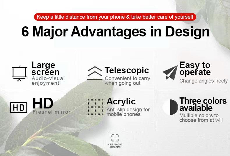 Multifunctional 12 Inch Phone Screen Magnifier, HD Screen Amplifier for ...